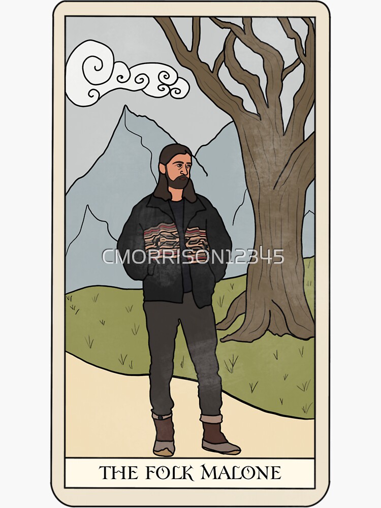 "Noah Folk Malone Tarot Card" Sticker for Sale by CMORRISON12345 ...