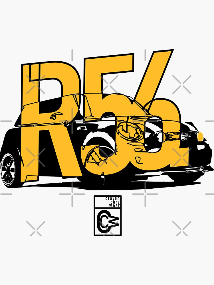 "Mini Cooper S R56 JCW" Sticker by CCW-95 | Redbubble