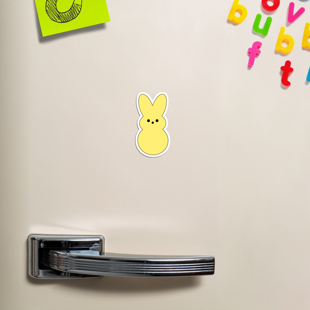 "Peep Bunny - Yellow" Sticker for Sale by SiriuslyShawni | Redbubble