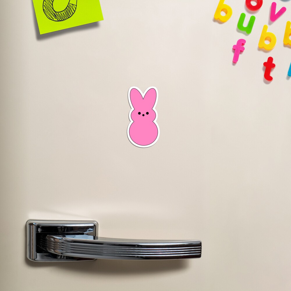 "Peep Bunny - Pink" Sticker for Sale by SiriuslyShawni | Redbubble