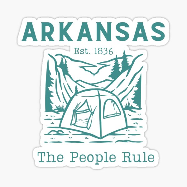 "Arkansas | The Natural State Logo" Sticker for Sale by Emma-Tobruk ...
