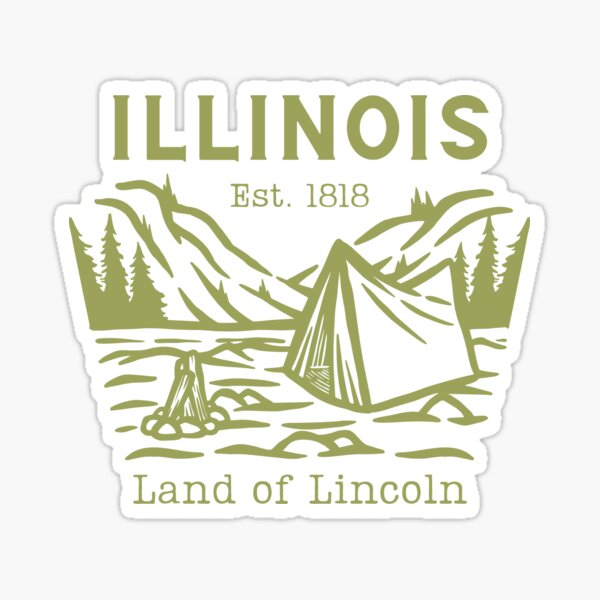 "Illinois | The Prairie State Logo" Sticker for Sale by Emma Tobruk ...
