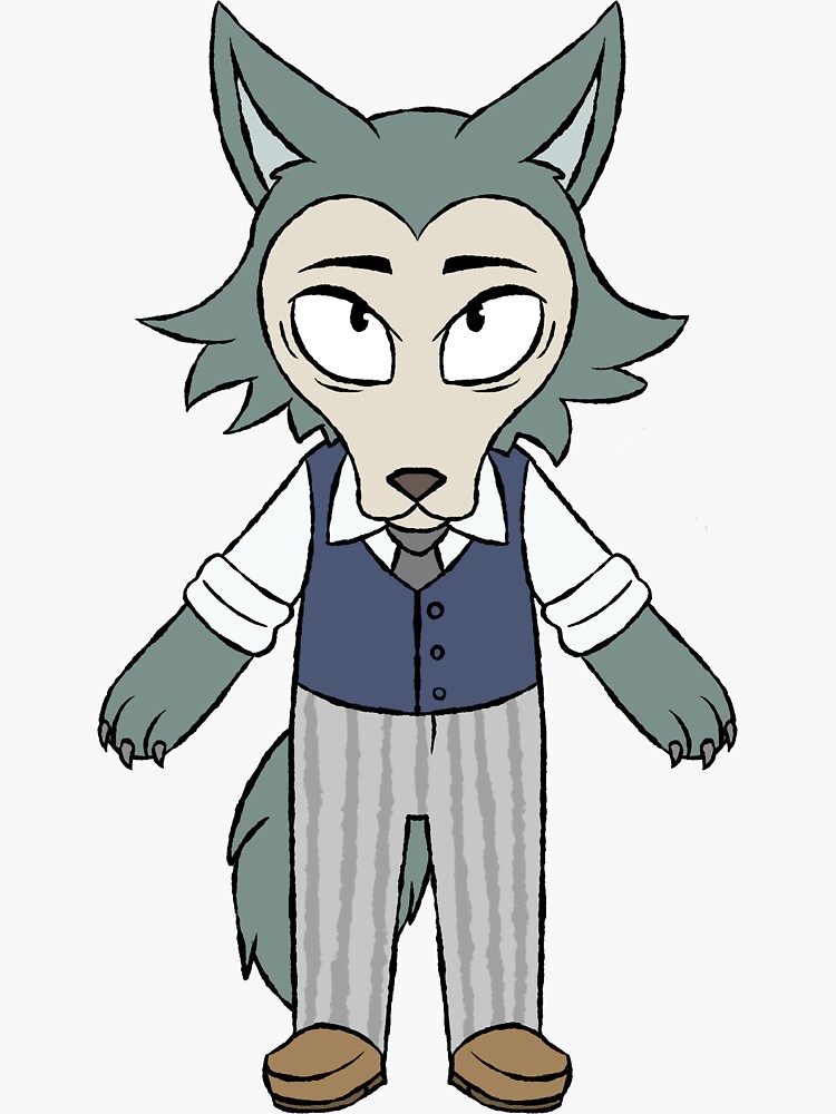 "Chibi Beastars - Legoshi" Sticker for Sale by Tha-Za | Redbubble