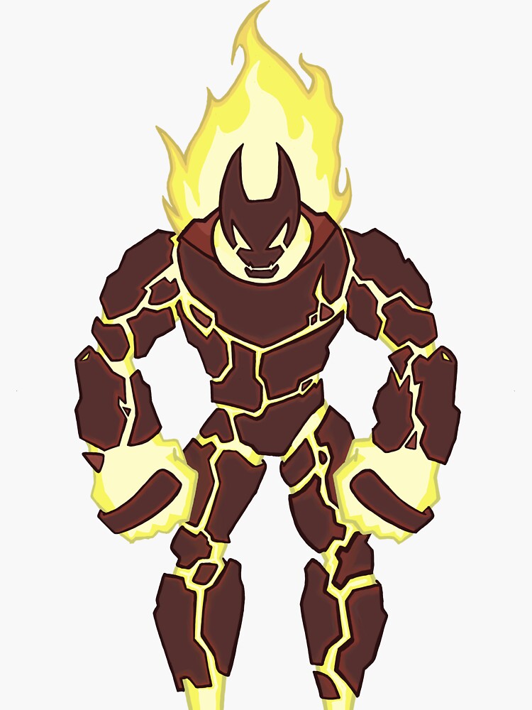 "Classic Heatblast" Sticker for Sale by BBGZ Graphicz | Redbubble