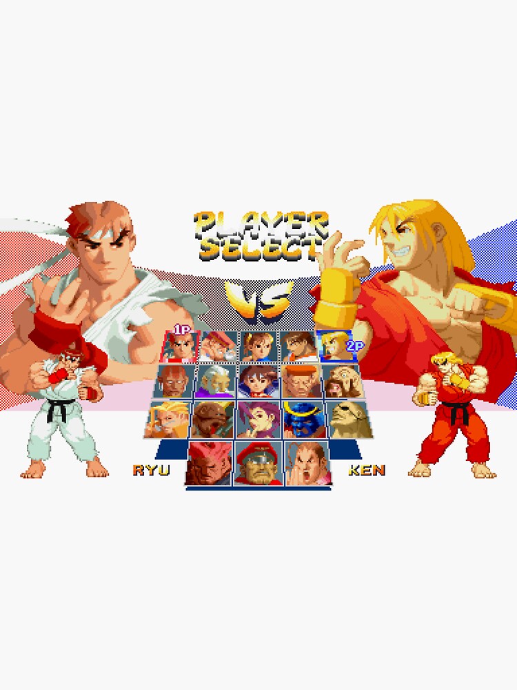"Street Fighter Alpha / Zero 2 Character Select Screen Ryu vs Ken ...