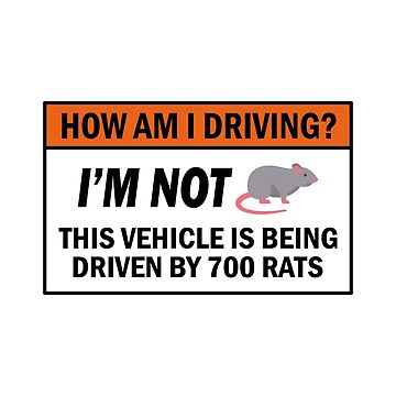 "How Am I Driving, Funny Car Bumper" Sticker for Sale by BUMPER ...