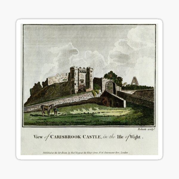 "Carisbrooke Castle, King Charles I’s prison before execution" Sticker ...