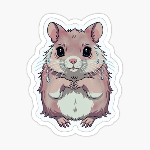 "sad hamster, Sad Hamster Meme" Sticker for Sale by pandk25 | Redbubble
