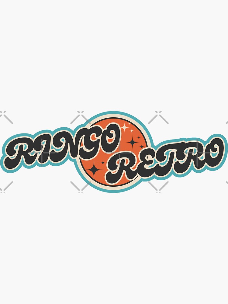 "Ringo Retro Wide Logo" Sticker for Sale by RingoRetro | Redbubble