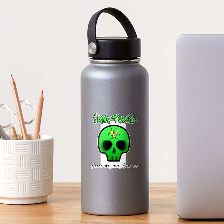 "I am Toxic. Please stay away from me. Green Skull Emoji Radiation ...