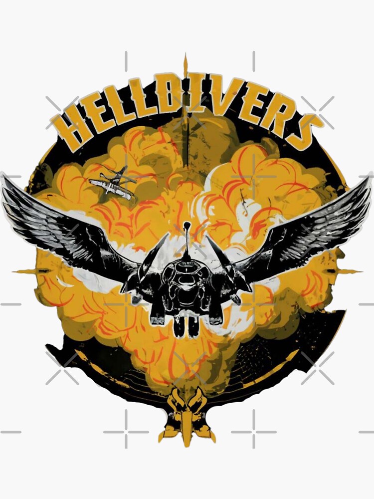 "Helldivers" Sticker for Sale by ascendiatee | Redbubble