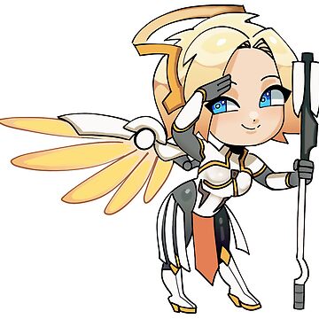 "Mercy Overwatch 2 Sticker" Sticker for Sale by Peptoo | Redbubble