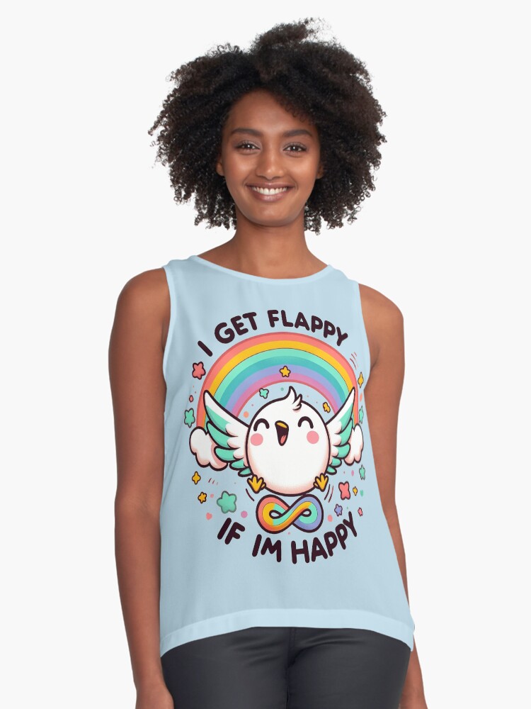 "I get flappy if im happy" Sticker for Sale by Vkinsify | Redbubble