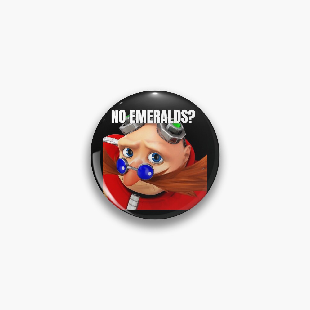 "No Emeralds Eggman Sonic the Hedgehog Meme" Sticker for Sale by ...