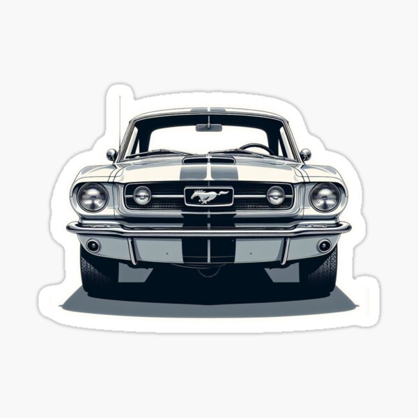 "60s Ford Mustang" Sticker for Sale by VintageCarsShop | Redbubble