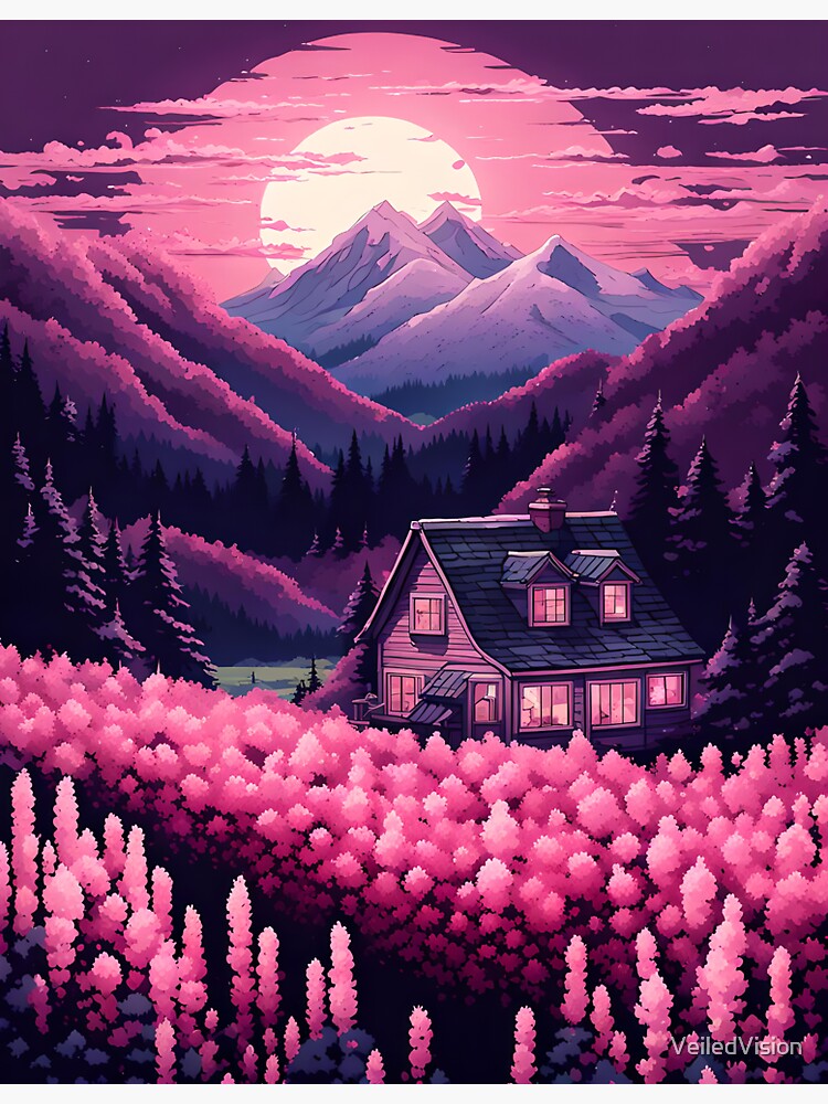 "All Pink Everything" Sticker for Sale by VeiledVision | Redbubble
