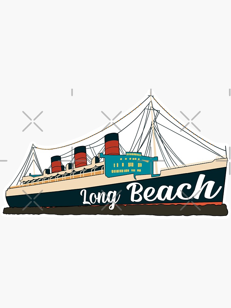 "Long beach" Sticker for Sale by jacckeyyc | Redbubble