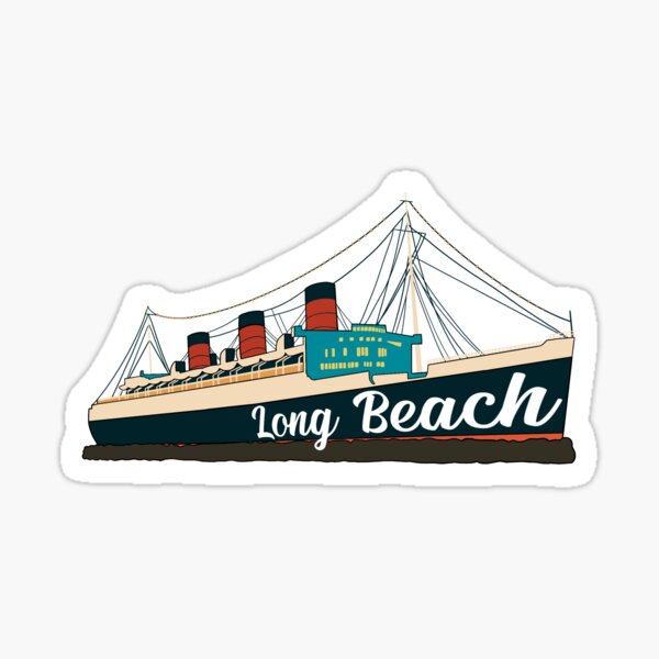 "Long beach" Sticker for Sale by jacckeyyc | Redbubble