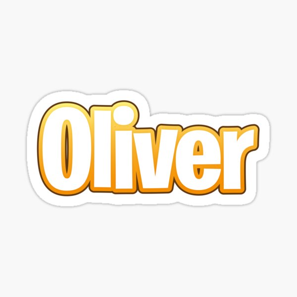 "Oliver sticker" Sticker for Sale by Sticktle | Redbubble