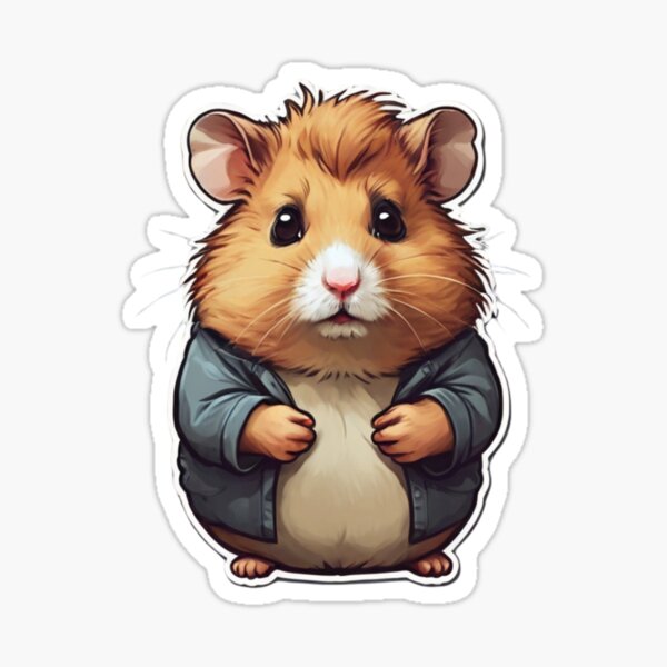 "Sad Hamster Hamsters - Hamster Meme" Sticker for Sale by Allentee ...