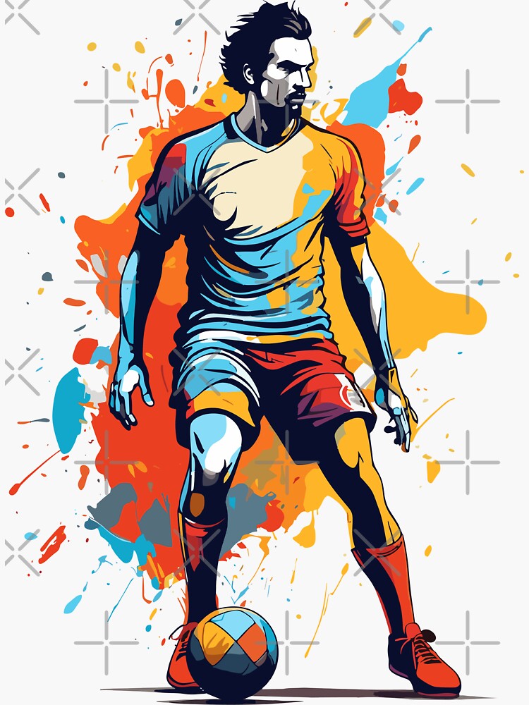"Football Aesthetic Streetwear Iconic Design" Sticker by LuminOrb ...