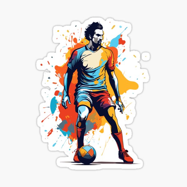 "Football Aesthetic Streetwear Iconic Design" Sticker by LuminOrb ...