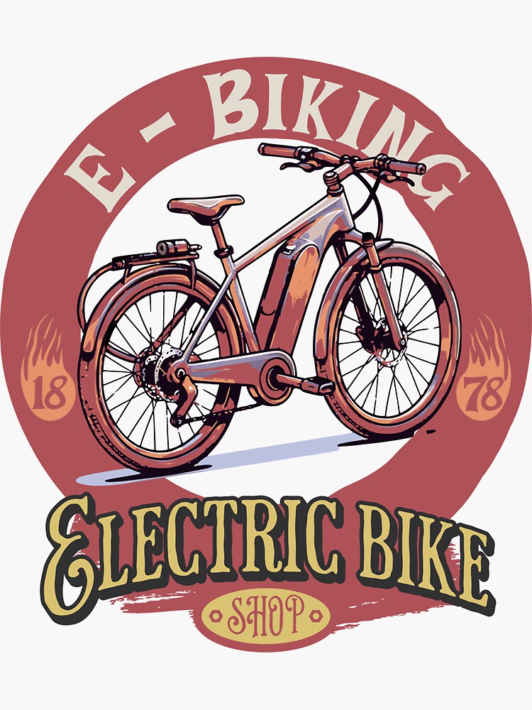"e bike electric bicycle - e bike electric" Sticker for Sale by ...