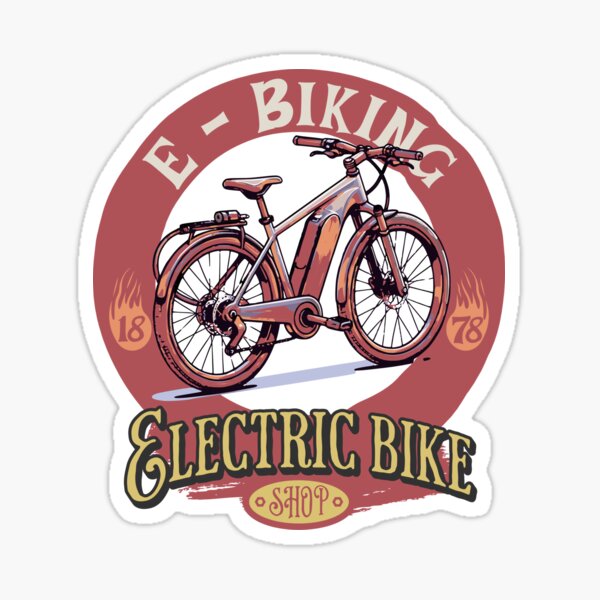 "e bike electric bicycle - e bike electric" Sticker for Sale by ...