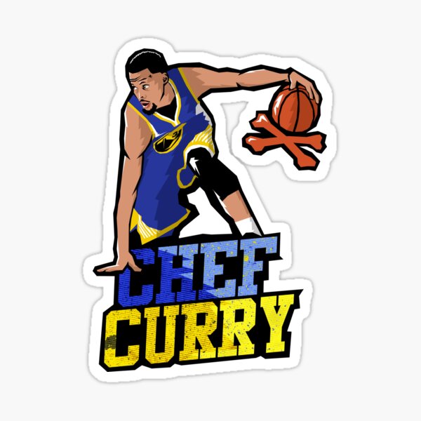 "Chef Curry" Sticker for Sale by drazgon | Redbubble