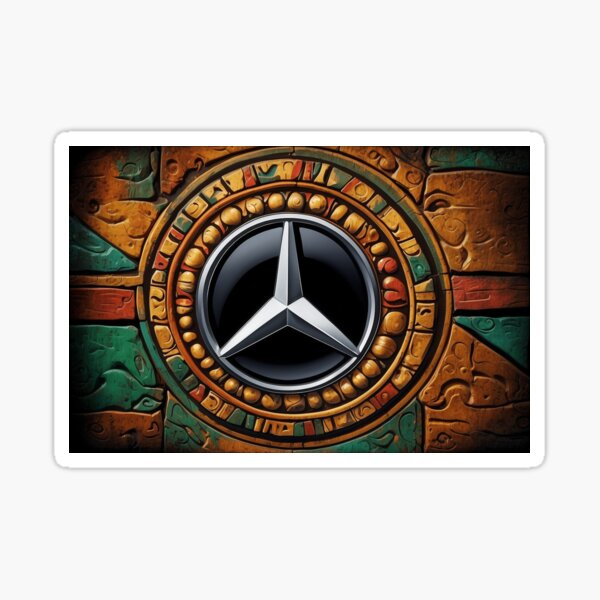 "mercedes benz logo" Sticker for Sale by victoriousCraft | Redbubble