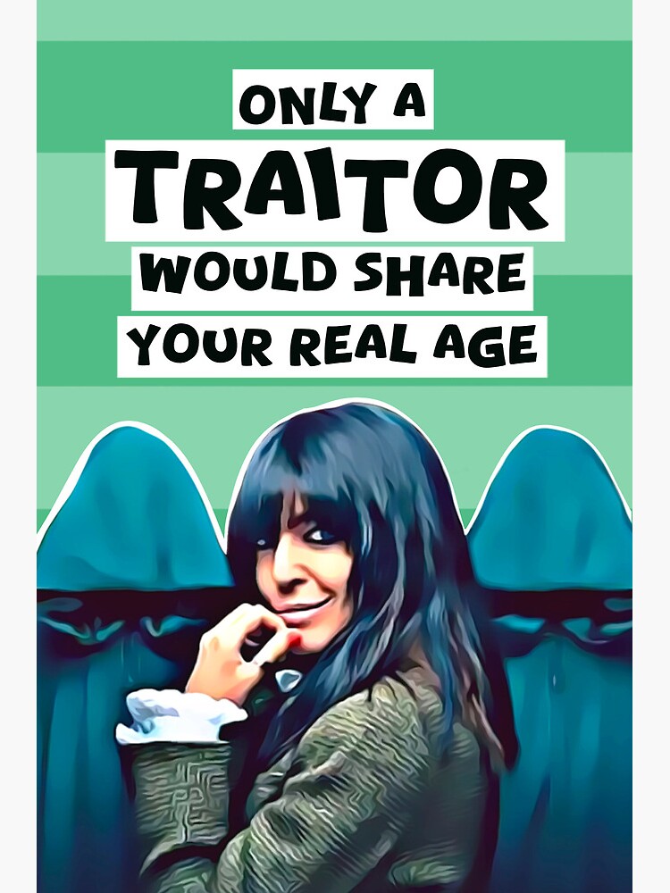 "Cheeky Birthday Card - 'The Traitors' Inspired Age Secret, Playful ...