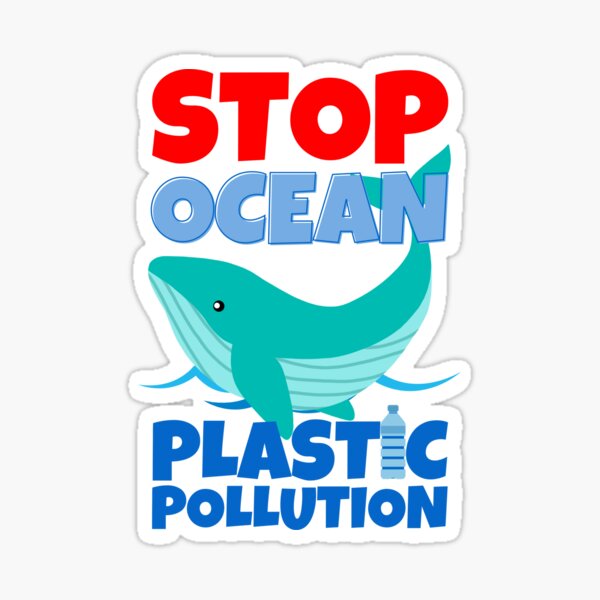 "Stop Ocean Plastic Pollution" Sticker for Sale by ricricswert | Redbubble