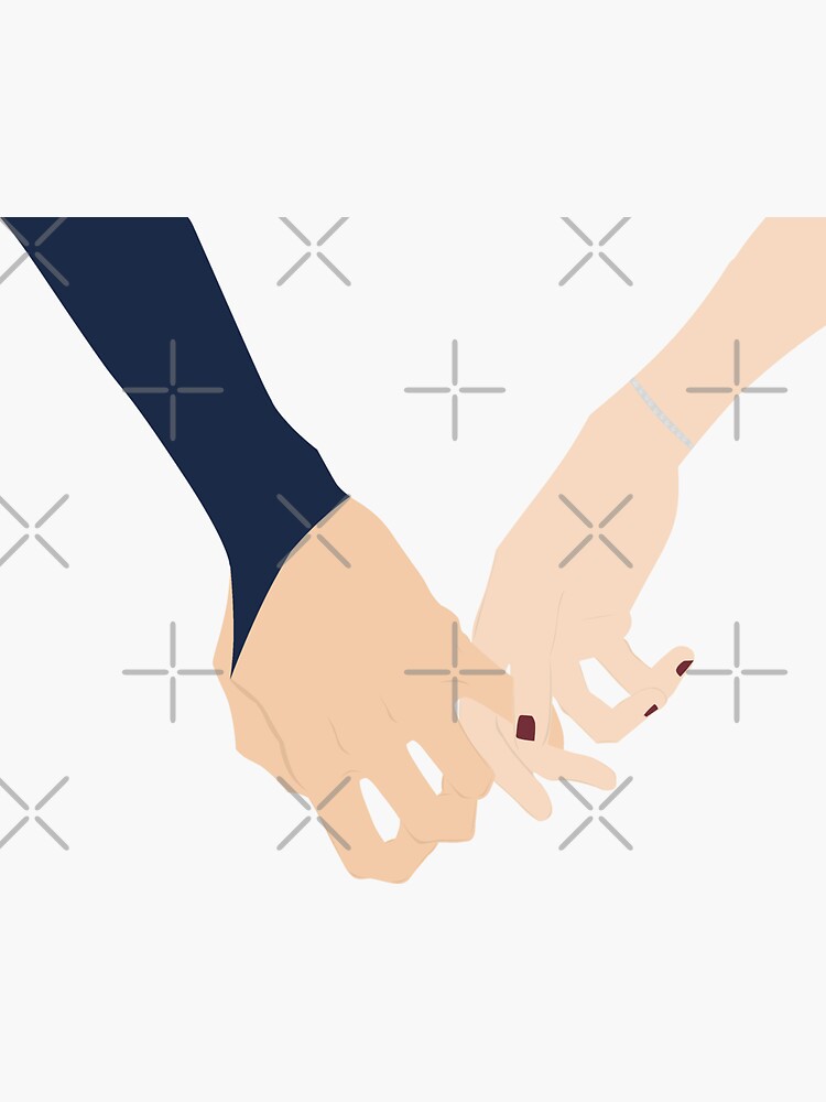 "Supercorp Hand Hold" Sticker for Sale by brenda-lee | Redbubble