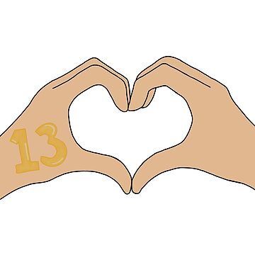 "Fearless Hand Heart" Sticker for Sale by 16th-Ave | Redbubble