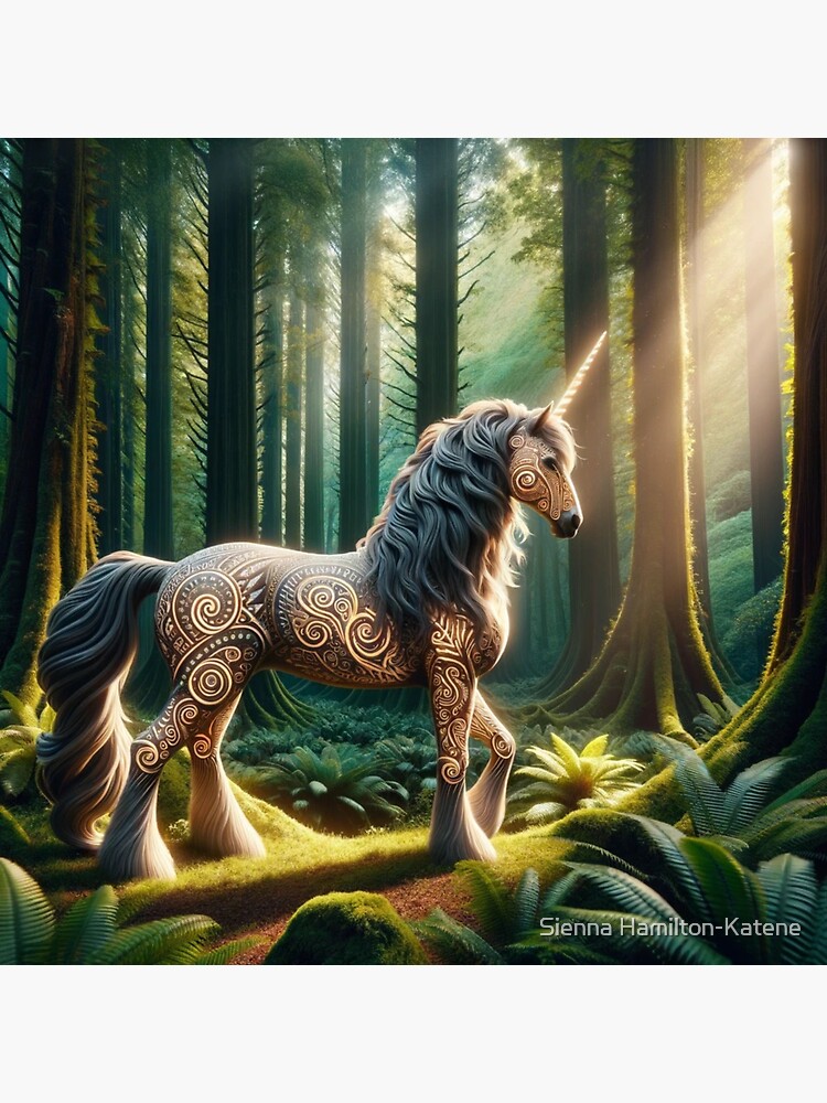 "Mystic Guardian of the Forest " Sticker for Sale by Sienna Hamilton ...