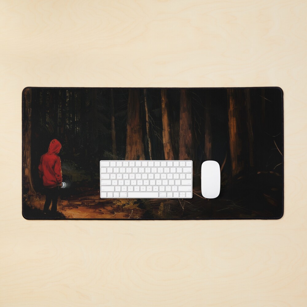 "Boy With Flashlight in Redwood Forest" Art Board Print for Sale by ...