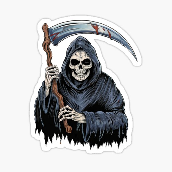 "Grim Reaper" Sticker for Sale by Cammyjams02 | Redbubble