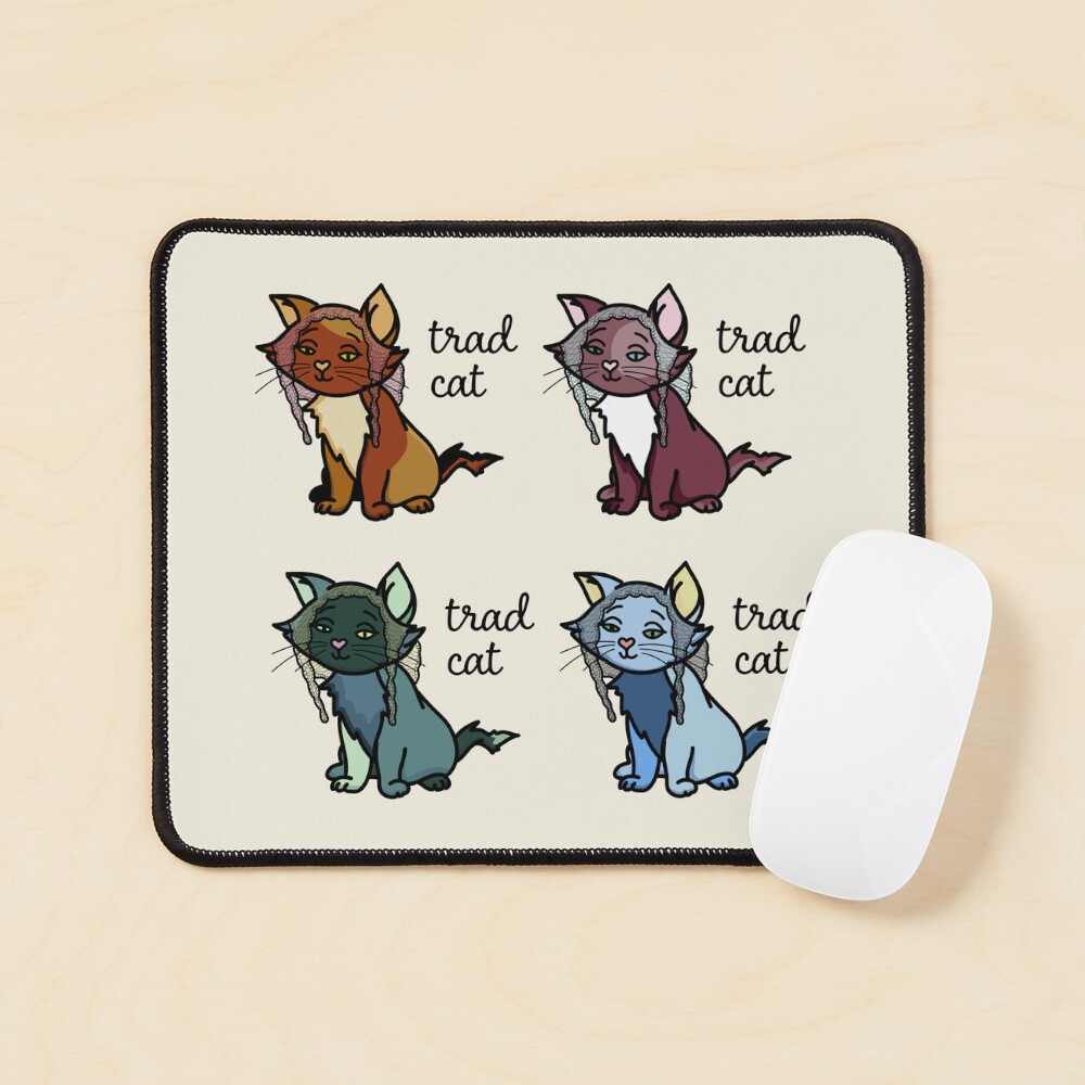 "Trad Cats four set" Sticker for Sale by AmanitaCrafts | Redbubble