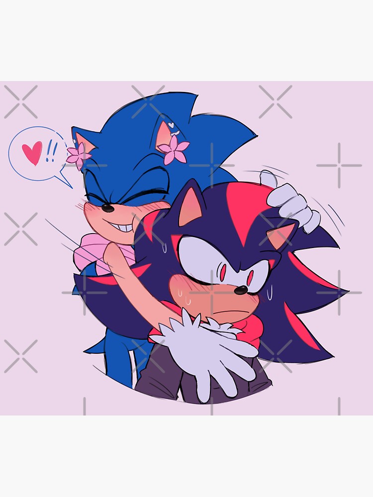 "Sonadow AU " Sticker by Sakuritah | Redbubble