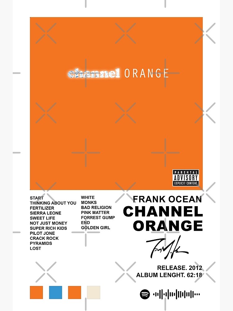 Frank Ocean Channel Orange Album Cover Poster Poster sold by Cornie ...