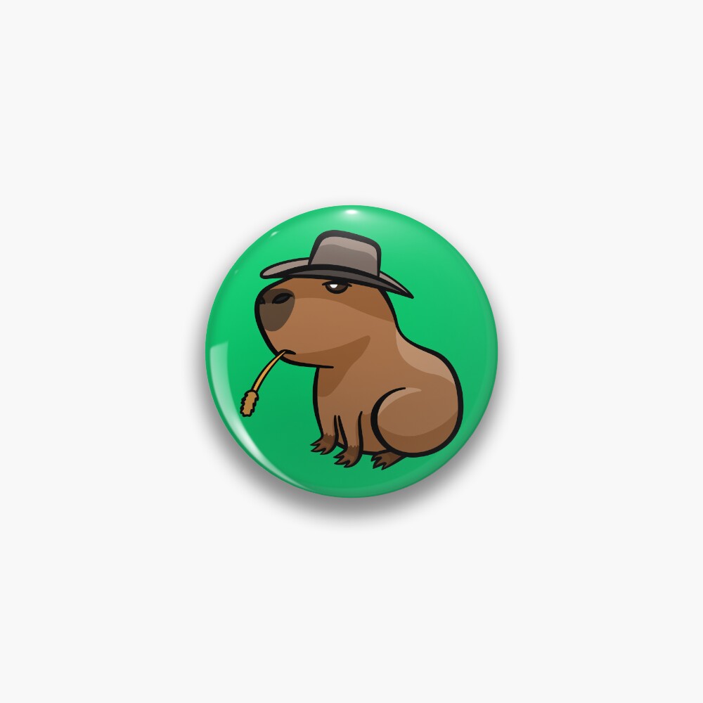 "Capybara Cowboy" Sticker by PoluxDesign | Redbubble