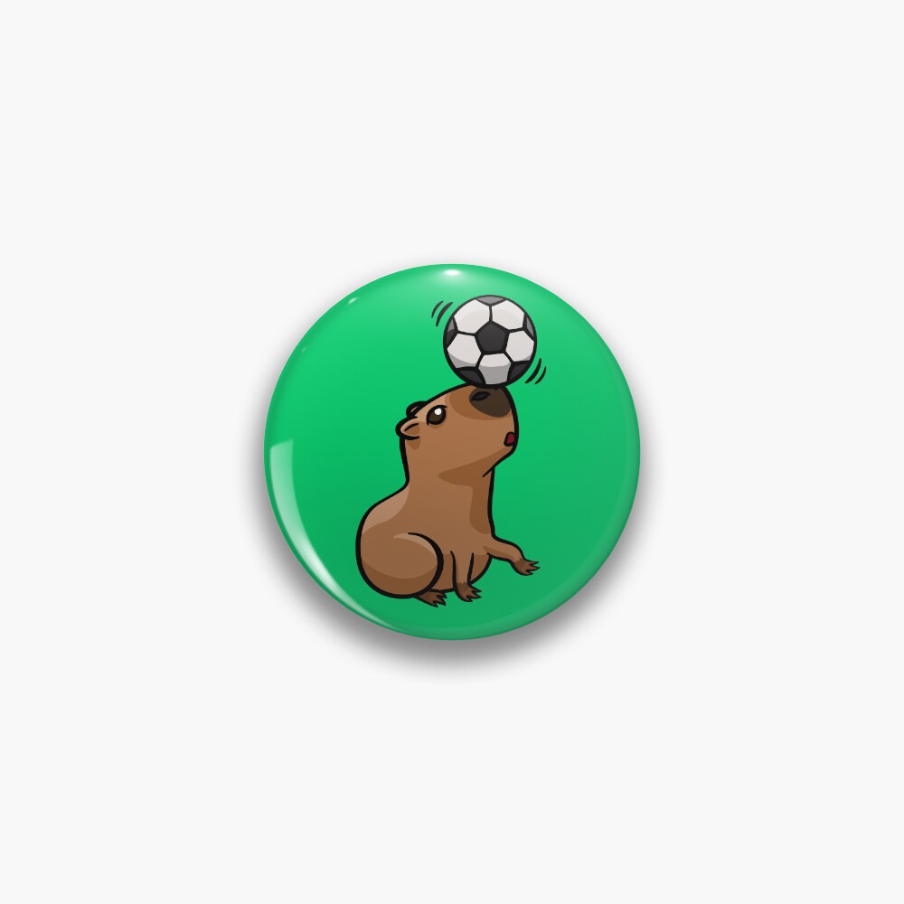"Capybara Soccer Player" Sticker by PoluxDesign | Redbubble