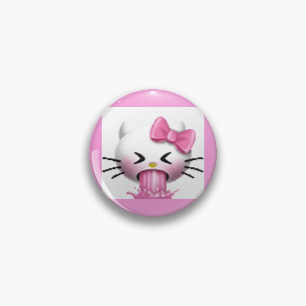 "Hello kitty vomiting pixel art" Sticker for Sale by braiins | Redbubble