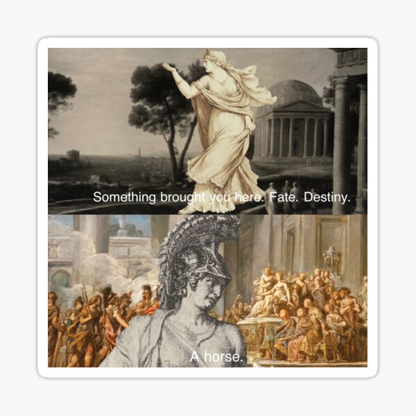 "Aeneas and Dido in Tangled" Sticker for Sale by phoebe-cch | Redbubble