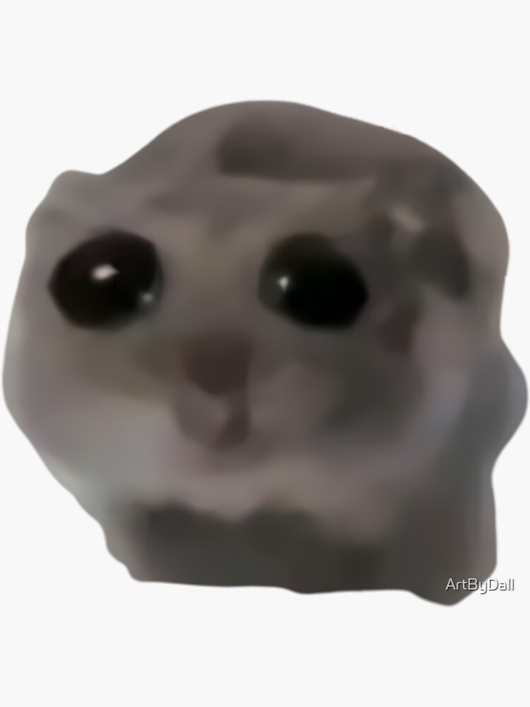 "Sad Hamster Meme" Sticker for Sale by ArtByDall | Redbubble
