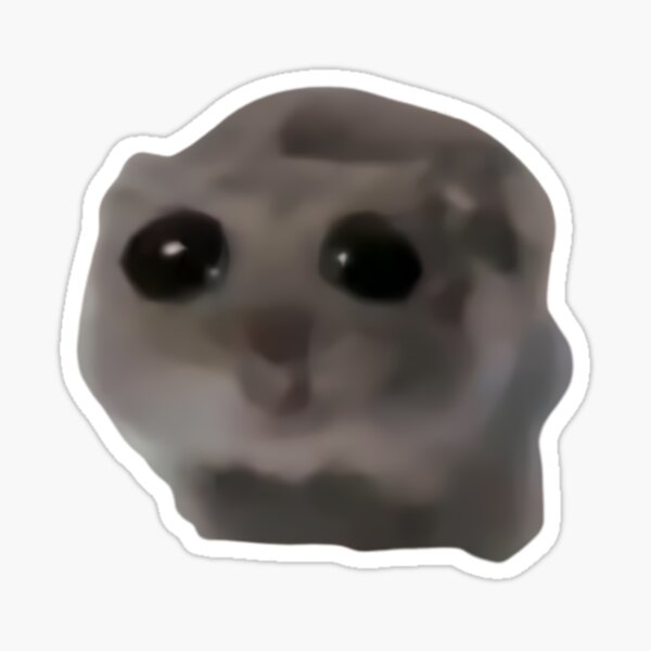 "Sad Hamster Meme" Sticker for Sale by ArtByDall | Redbubble
