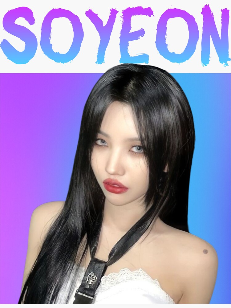 "Soyeon G-Idle " Sticker for Sale by Darkpikachuuu | Redbubble