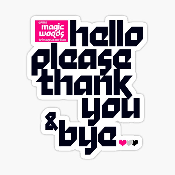"Magic Words" Sticker for Sale by Angelbeach | Redbubble