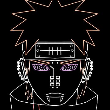 "Naruto - Pain Arte Neon" Sticker for Sale by Vihdesign | Redbubble