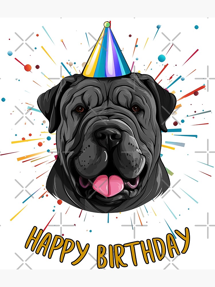Shar Pei Birthday Memes Wanddecoratie Hout Honden | Shar Pei